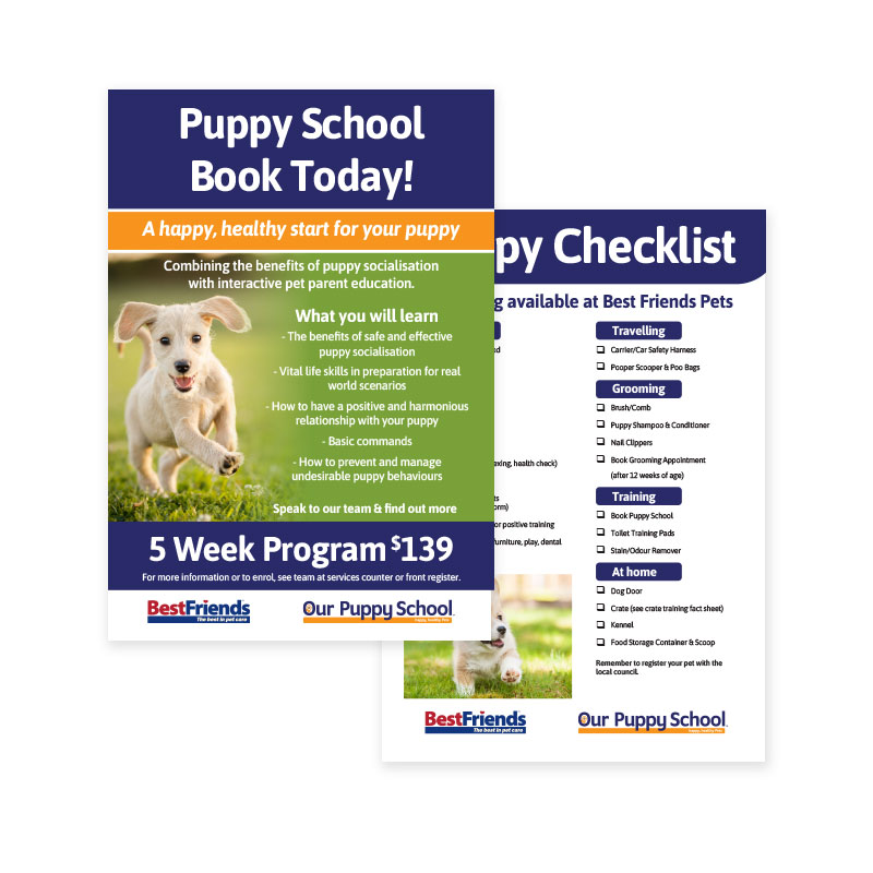 Book Today / PPS Checklist A5 Flyer – Best Friends